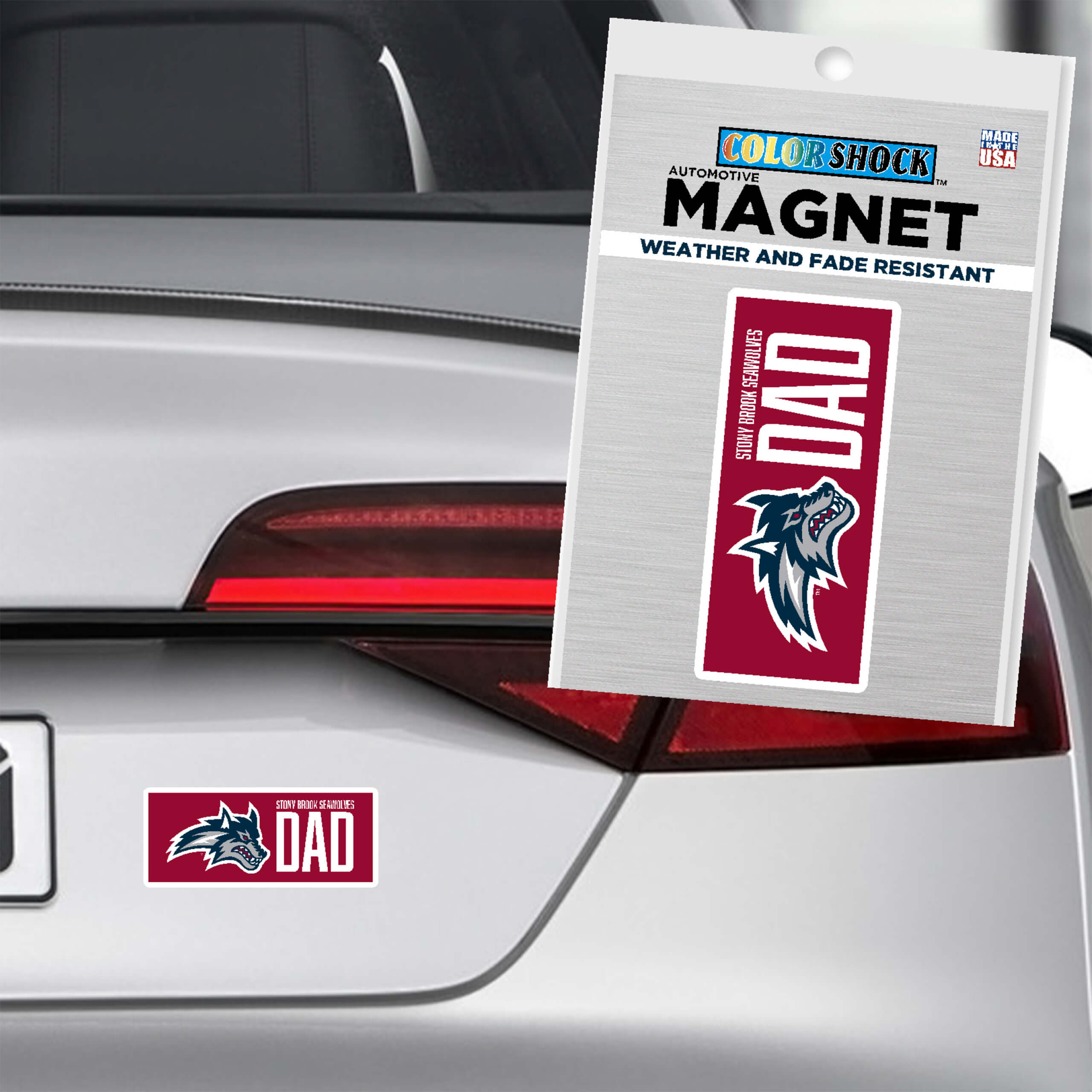 SBU Dad Car Magnet 4x9 | SBU Campus Store