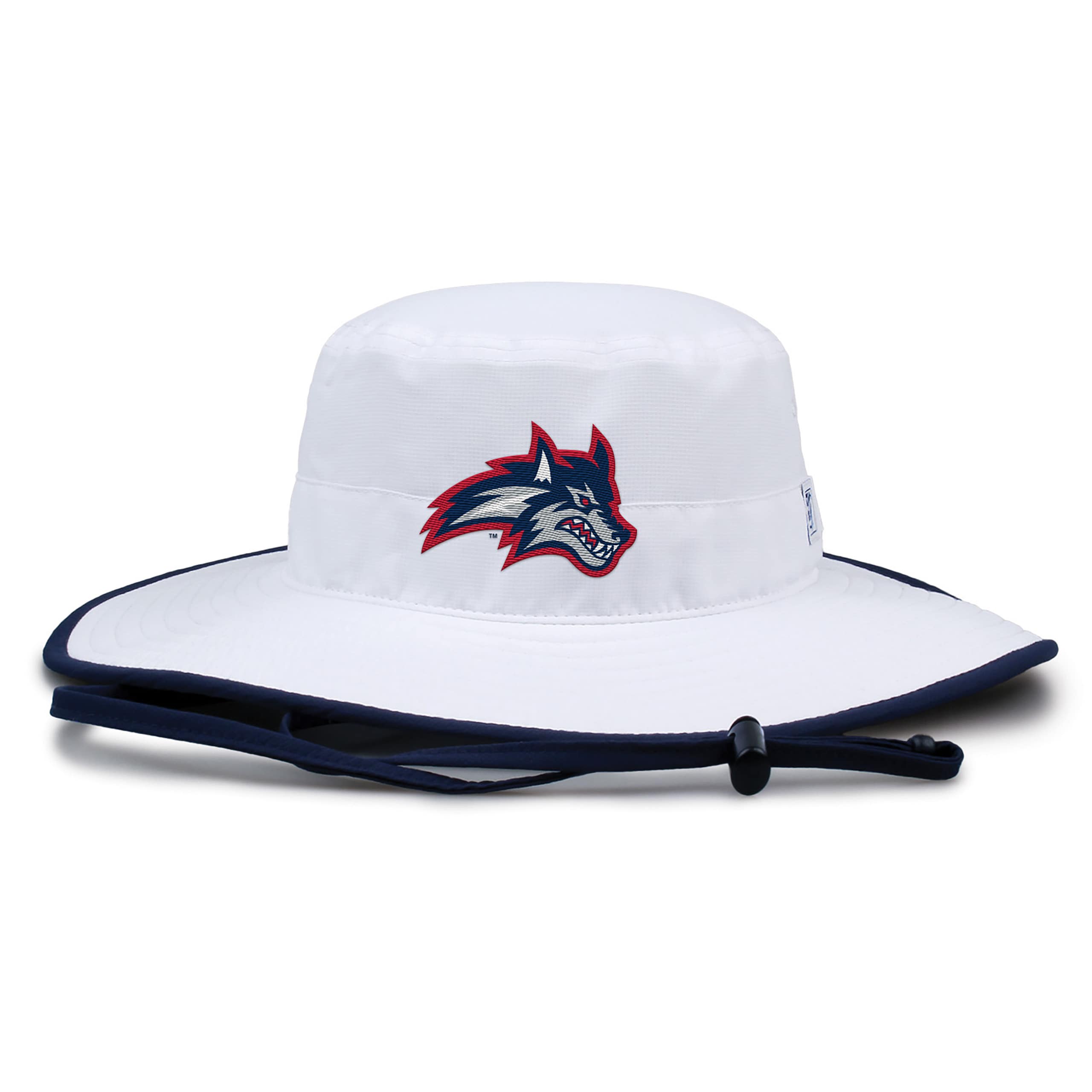 Wolfie Boonie Bucket Hat (White/Navy) | SBU Shop Red