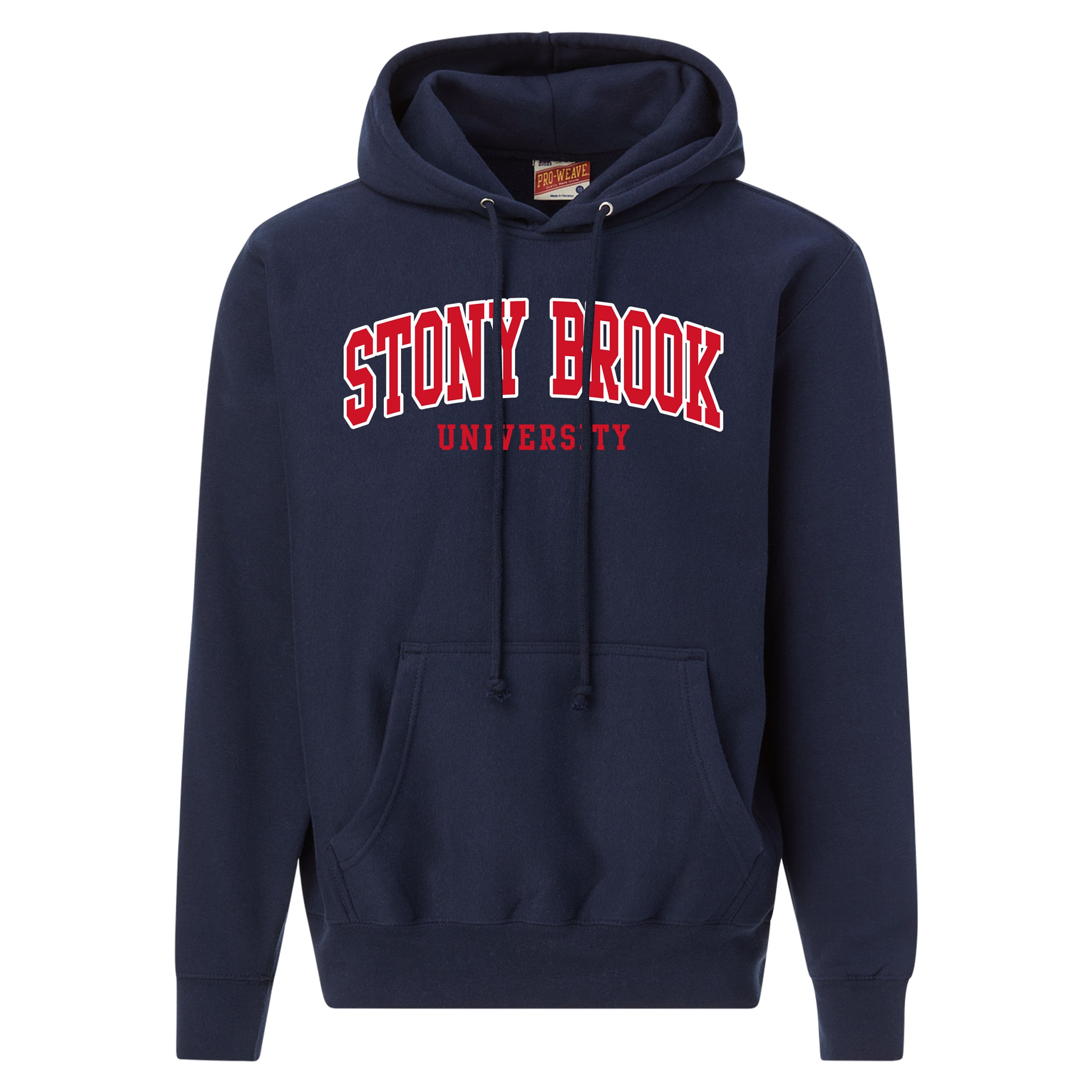 Stony Brook Embroidered Hoodie with Applique (Navy) | SBU Shop Red