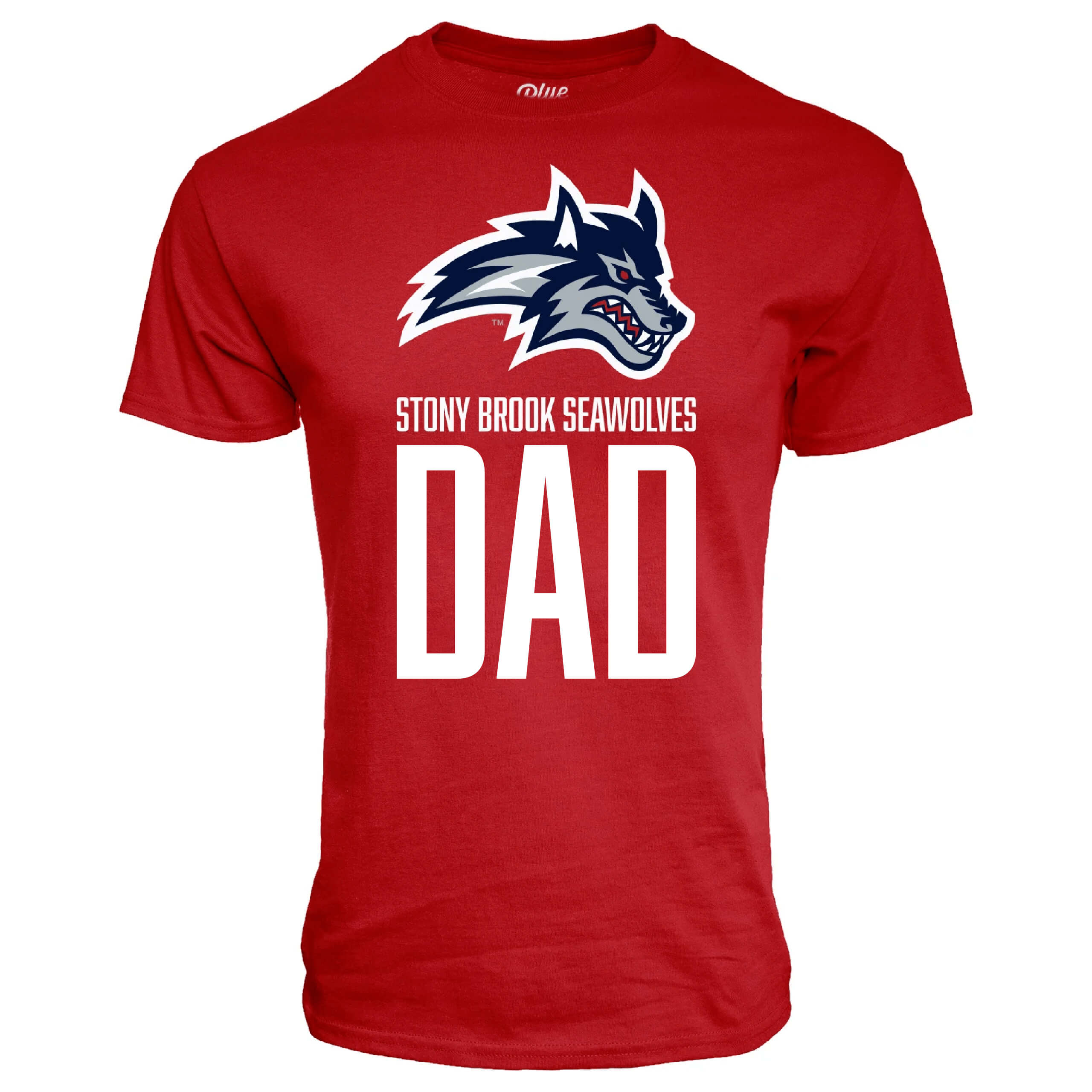 Blue 84 Stony Brook Seawolves Dad T-Shirt (Red) | SBU Shop Red